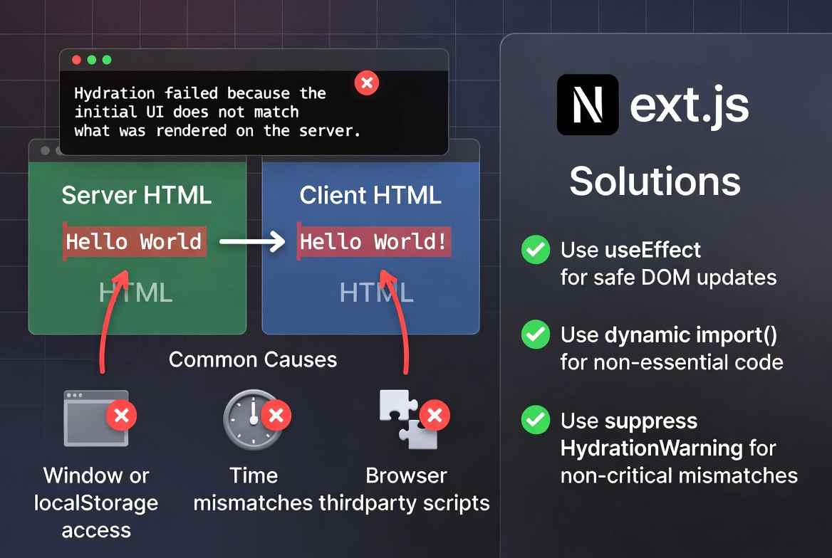 Fix Next.js Hydration Error: Complete Guide [2026]